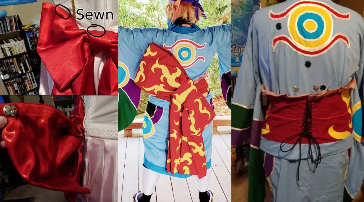 Getting giant bows to stay up – Leafnin Cosplay