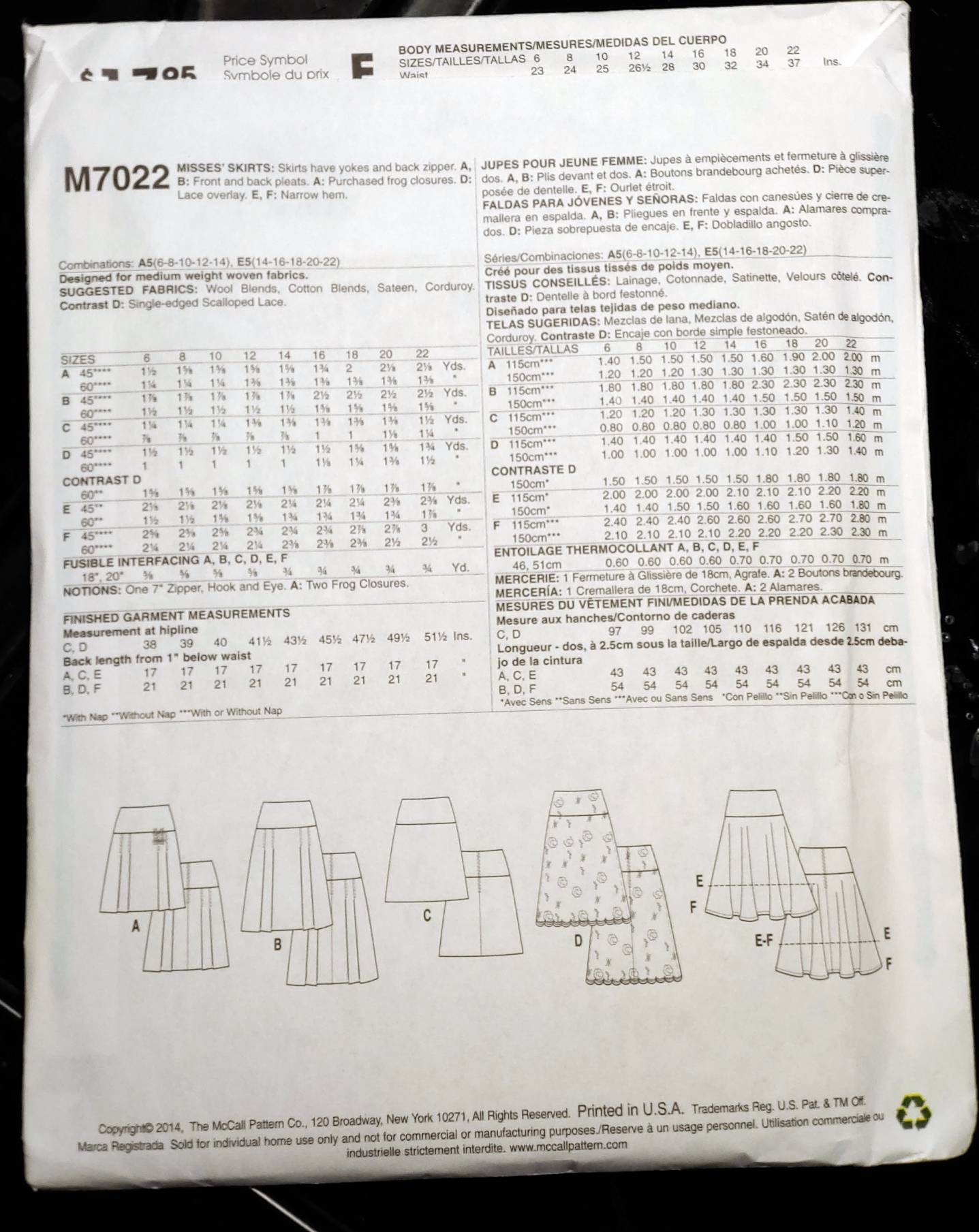 How to read the pattern envelope – Leafnin Cosplay