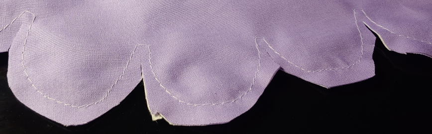How to sew a scalloped hem – Leafnin Cosplay
