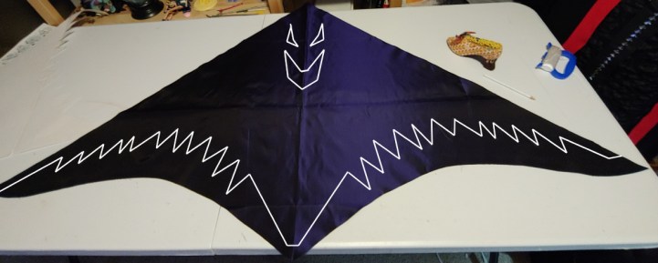 Making a prop out of a kite – Leafnin Cosplay