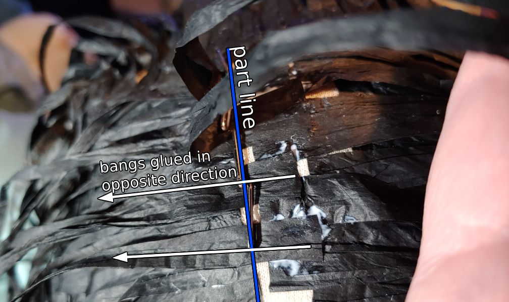 Paper raffia wig alternative for characters with wavy hair – Leafnin ...