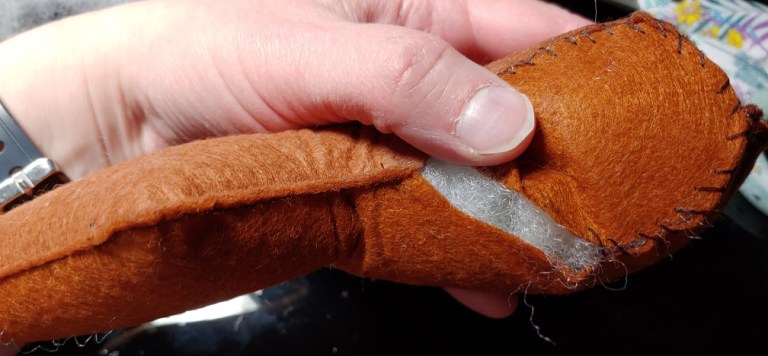 Stuffed felt pillow base for gravity-defying wig details – Leafnin Cosplay