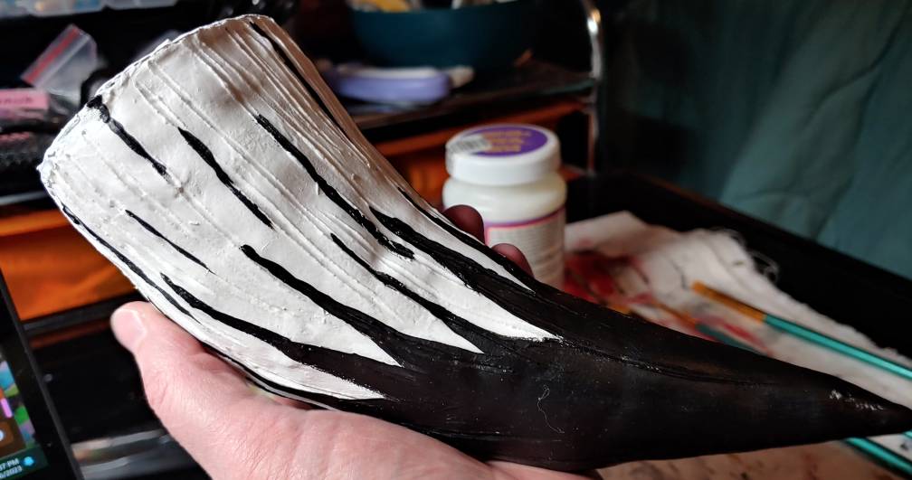 Decoupage drinking horn – Leafnin Cosplay